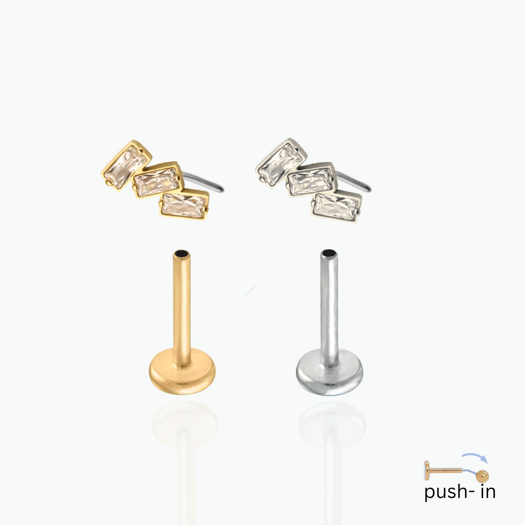 Flat Back Studs Earrings – azzaik.com